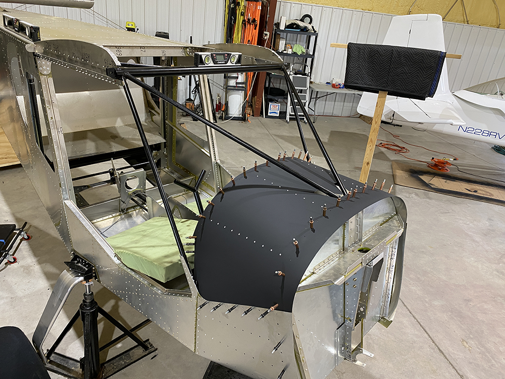 Glare shield painted and installed | Builder's Logs