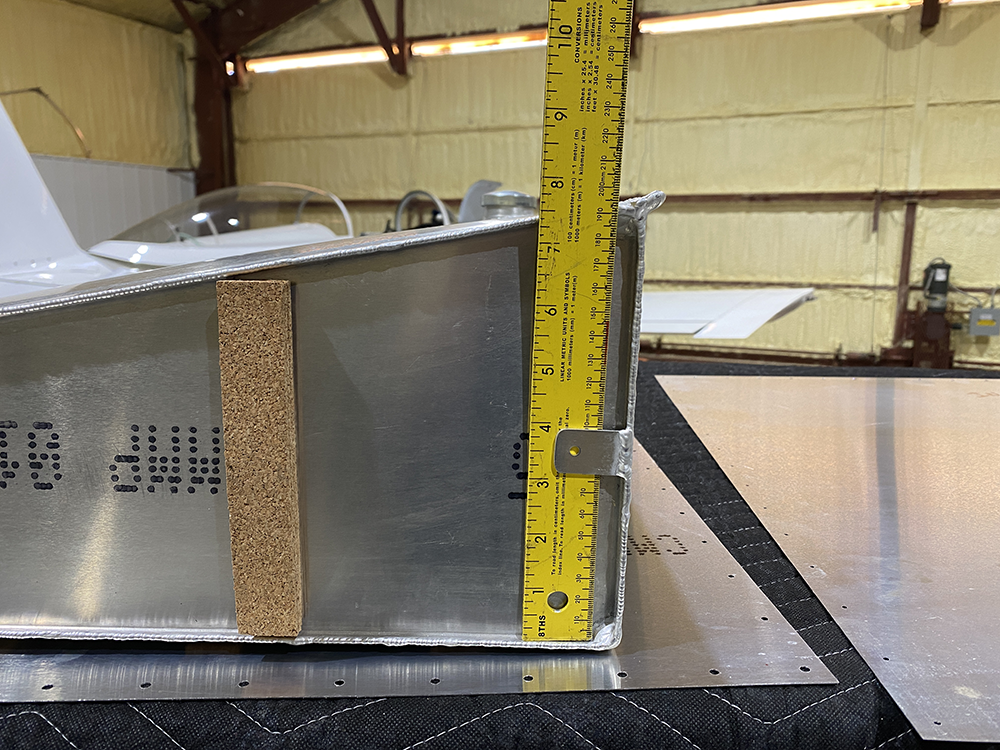 Taking some measurements of the fuel tanks | Builder's Logs